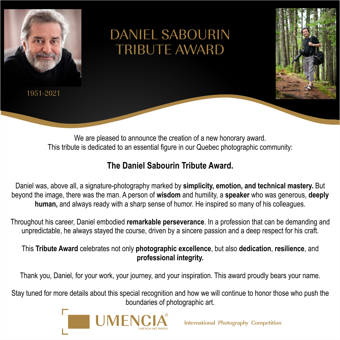 Daniel Sabourin Tribute Award - Umencia - International Photography ...